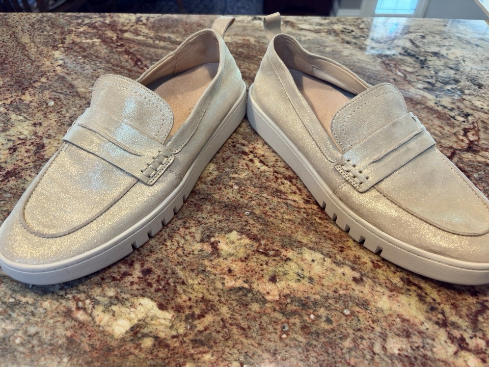 VIONIC Chantel Penny Loafer Women's 9.5 Sand Suede Slip-On Sneaker RT ...