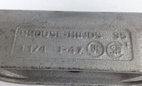 QTY 2 EATON CROUSE-HINDS T47 FORM 7 CONDULET 1-1/4 T FM7 CND BD FREE ...