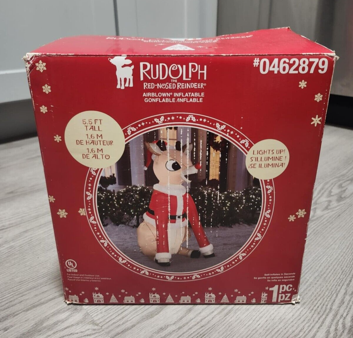 2013 RUDOLPH THE RED NOSED REINDEER SANTA INFLATABLE GEMMY | eBay