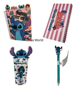 Disney Lilo & Stitch Stationary Pens/ Notebooks/ Weekly Planner For ...