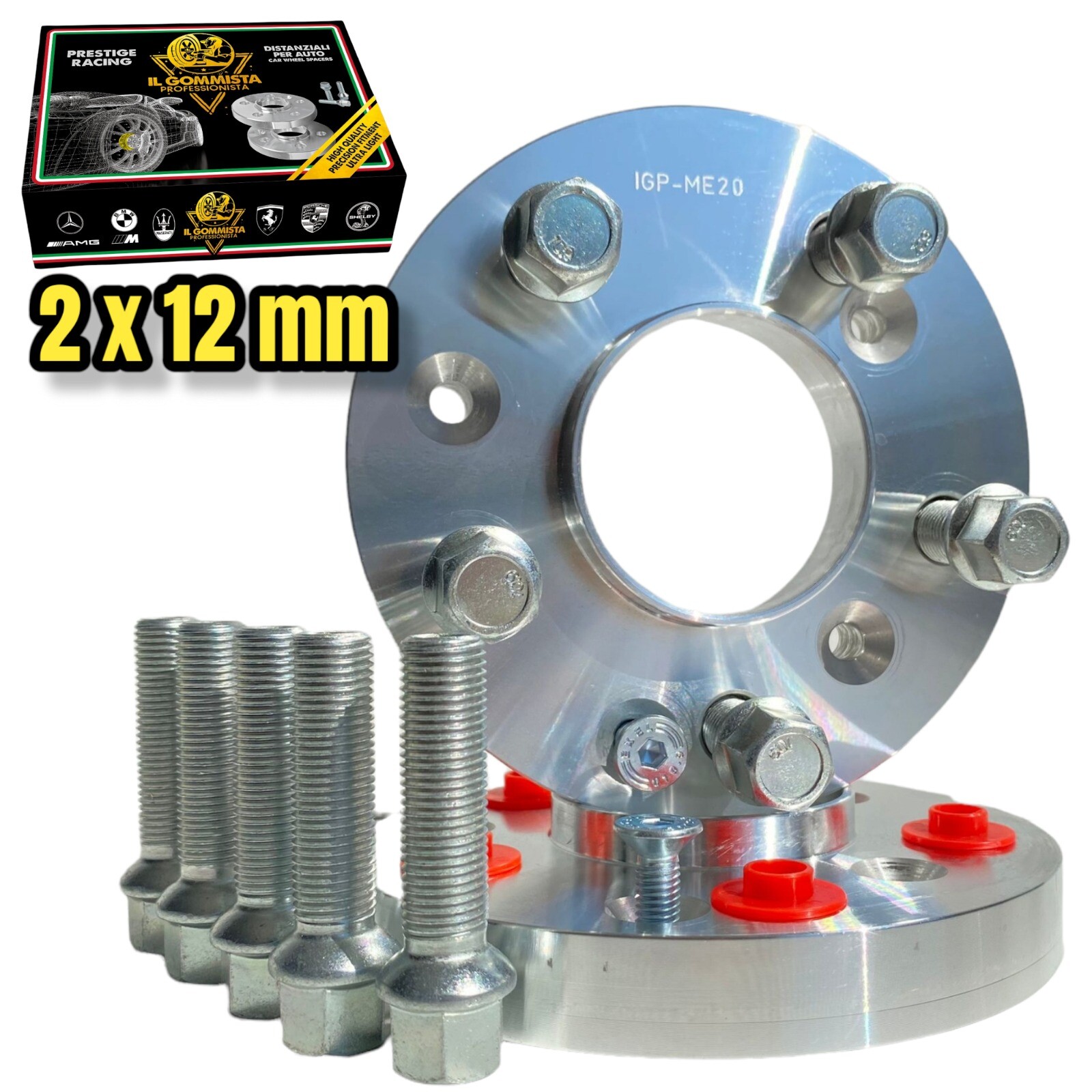 IGP 2 Distanziali Ruote 12 mm X Bmw Serie 2 F22 F23 dal 2013 al 2021 ...