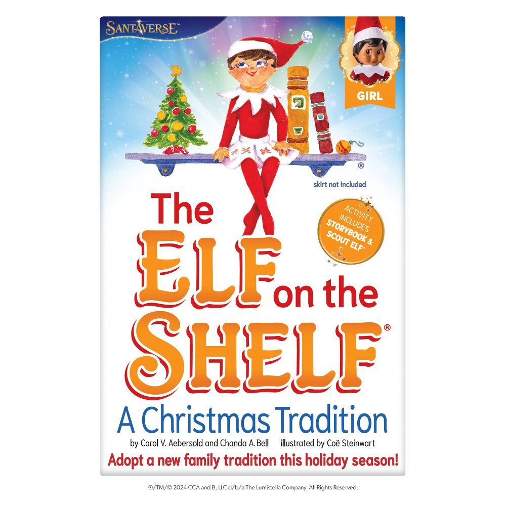 The Elf on the Shelf - Brown Eye Girl Elf - by Chanda Bell (Hardcover ...