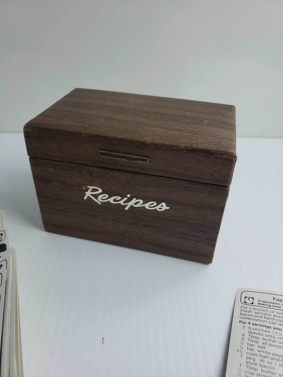 Vintage recipe Box With My Great Recipes Packet Cards 1984 Mixed 62 ...