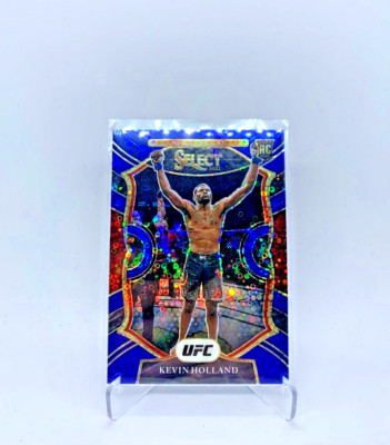 UFC 2021 "KEVIN HOLLAND" #37 Rookie Card BLUE DISCO 74/99 Prizm Select ...
