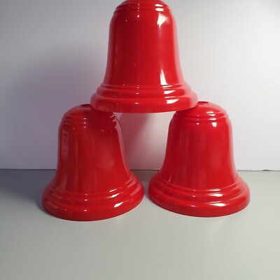 Vintage Christmas Bell Twinkle Cluster Replacement Red Bells | eBay