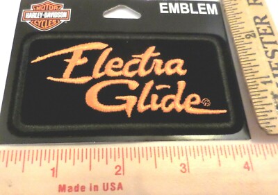 Harley "Electra Glide" patch collectible old HD emblem motorcycle ...