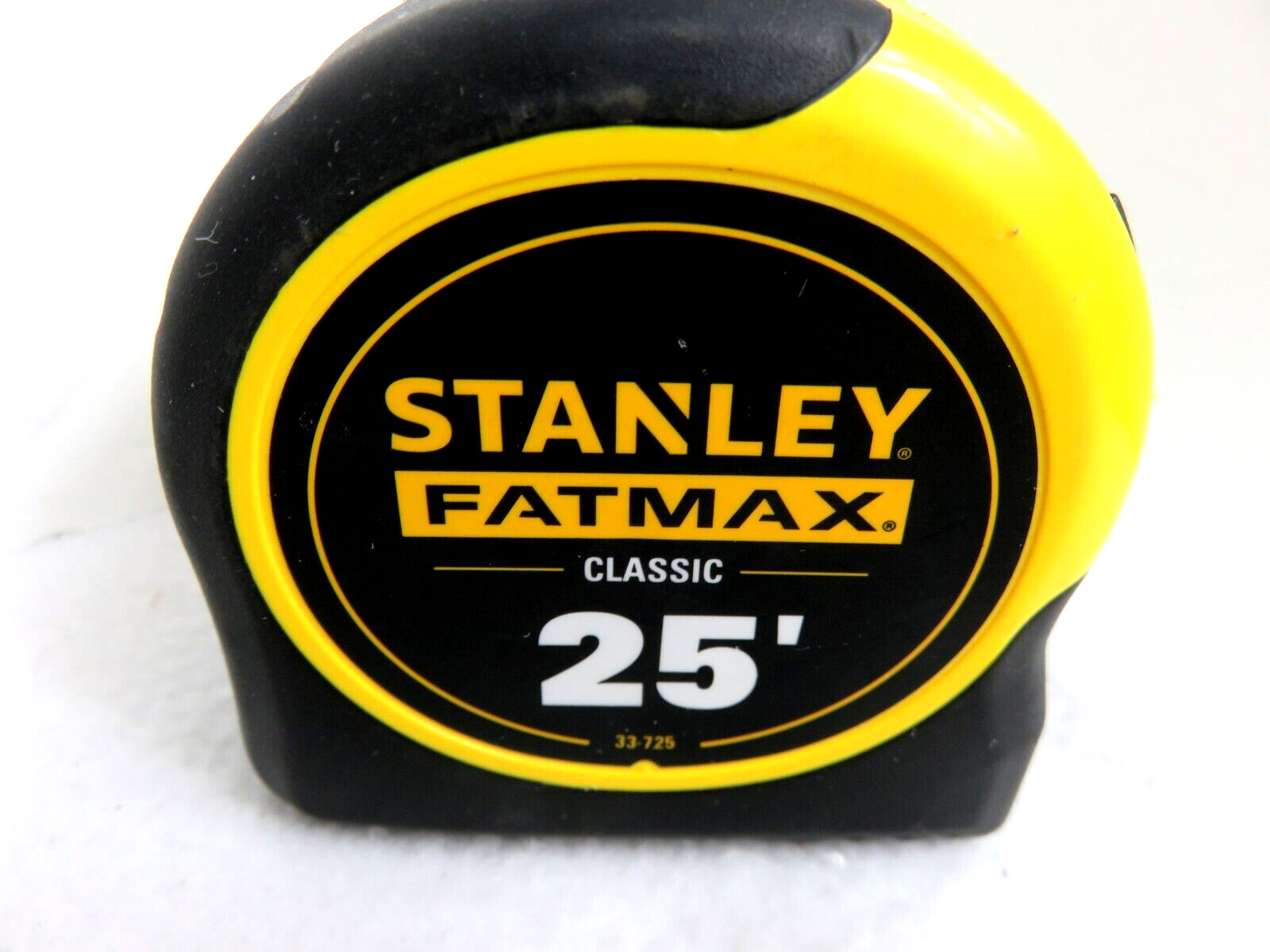 Stanley 25' Tape Measure, Black /Yellow FATMAX 10x Blade Life. Made in ...
