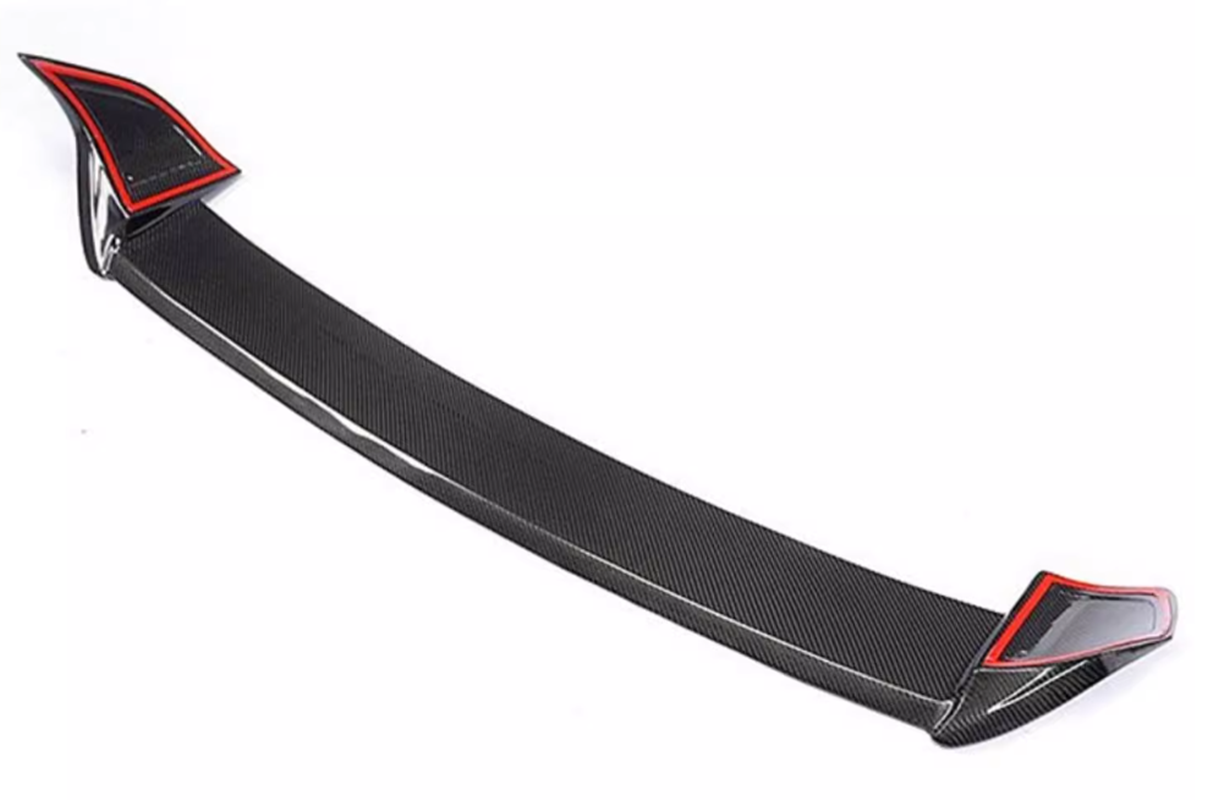 Real Carbon Fiber Exterior Rear wing bumper spoiler For Porsche Macan ...
