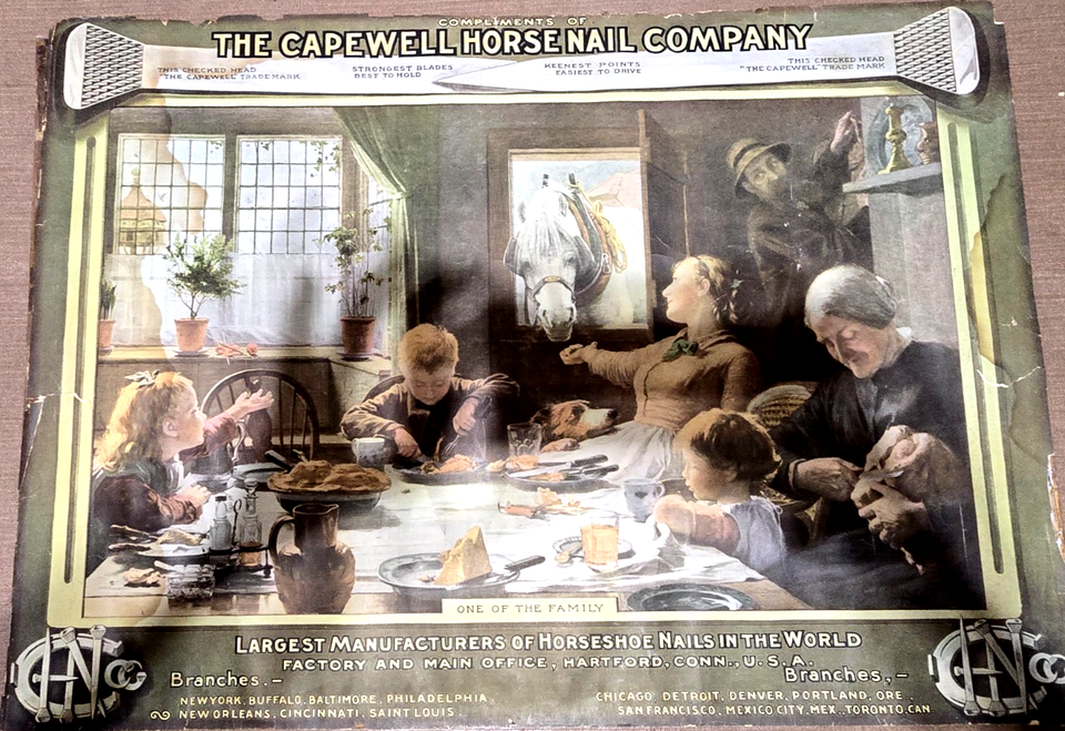 Vintage -c1903 -The Capewell Horse and Nail Co.-ORIGINAL-" ONE OF THE ...