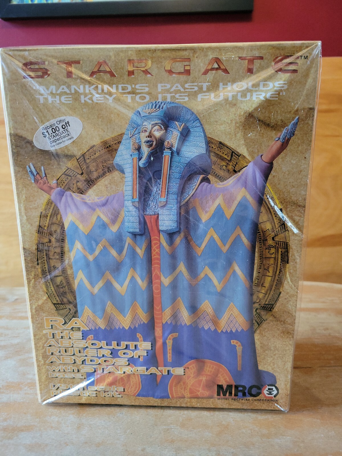 1994 MRC #STAR01 STARGATE RA Ruler of Abydos 1/9th MODEL KIT NEW in BOX ...