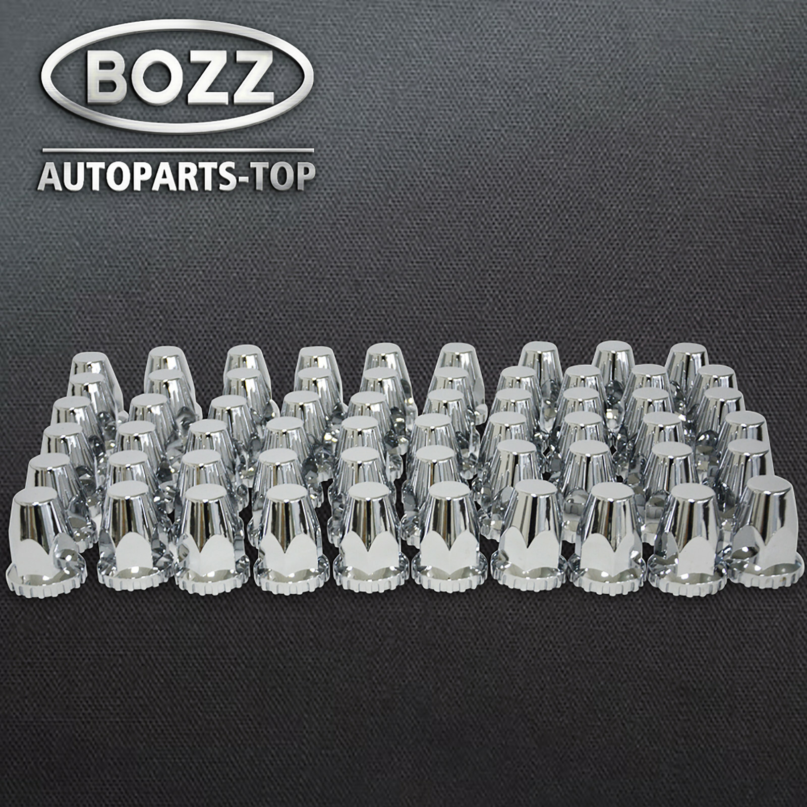 60 Chrome ABS Threaded Lug Nut Covers With Flange 33mm and 32mm | eBay