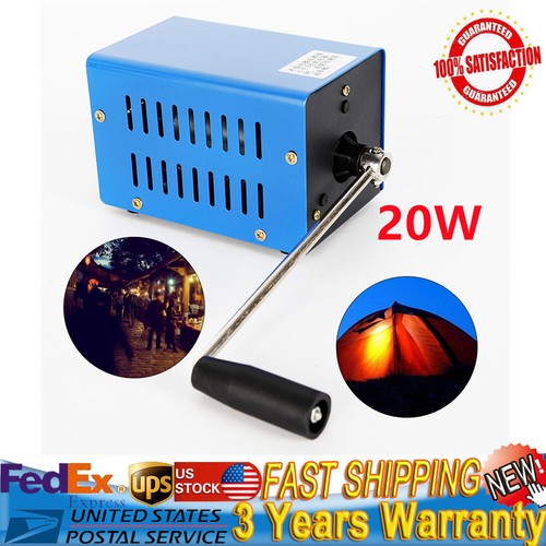 USB Hand Crank Emergency Dynamo Charger Generator Camping Portable ...