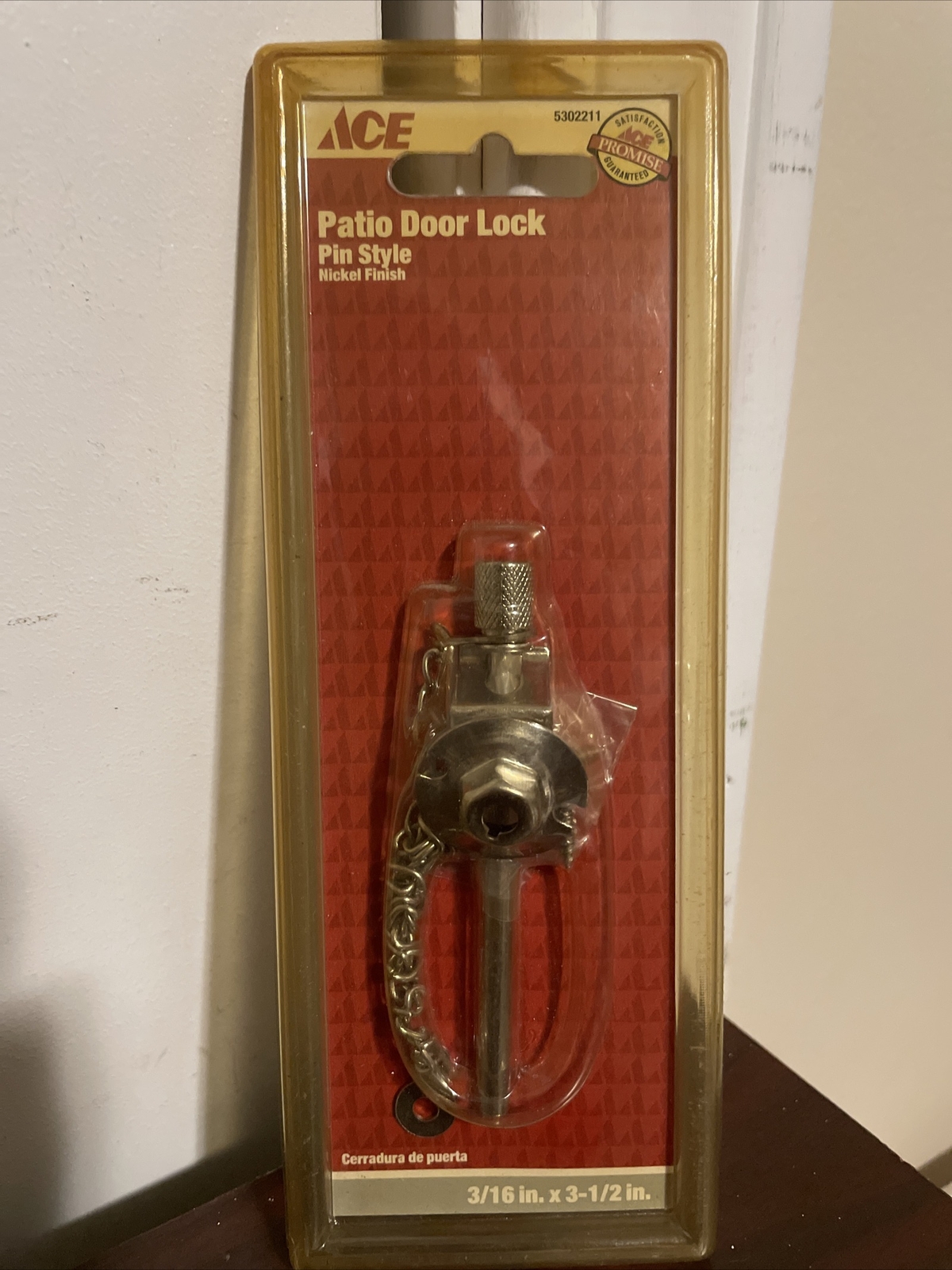 Sliding Patio door or window DOOR SECURITY PIN 3/16" x 3-1/2" Nickel ...