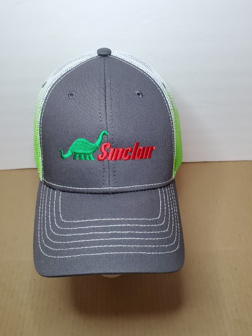Sinclair Oil Company Dino Grey Snapback Trucker Hat Cap w/ White ...
