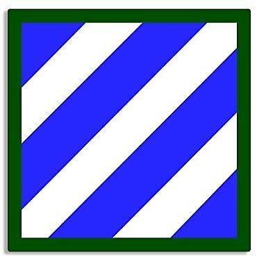 3 inch Square 3rd Infantry Division Seal Sticker (Decal Insignia) Army ...