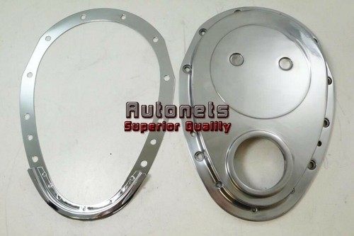 Small Block Chevy Polish Aluminum 2-piece Timing Chain Cover 283 305 ...