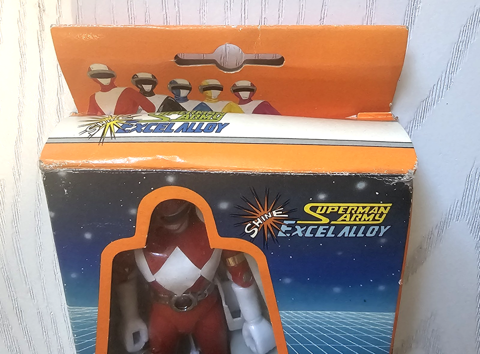 RARE Shine Superman Army Excel Alloy Rangers Before Power Rangers Red ...