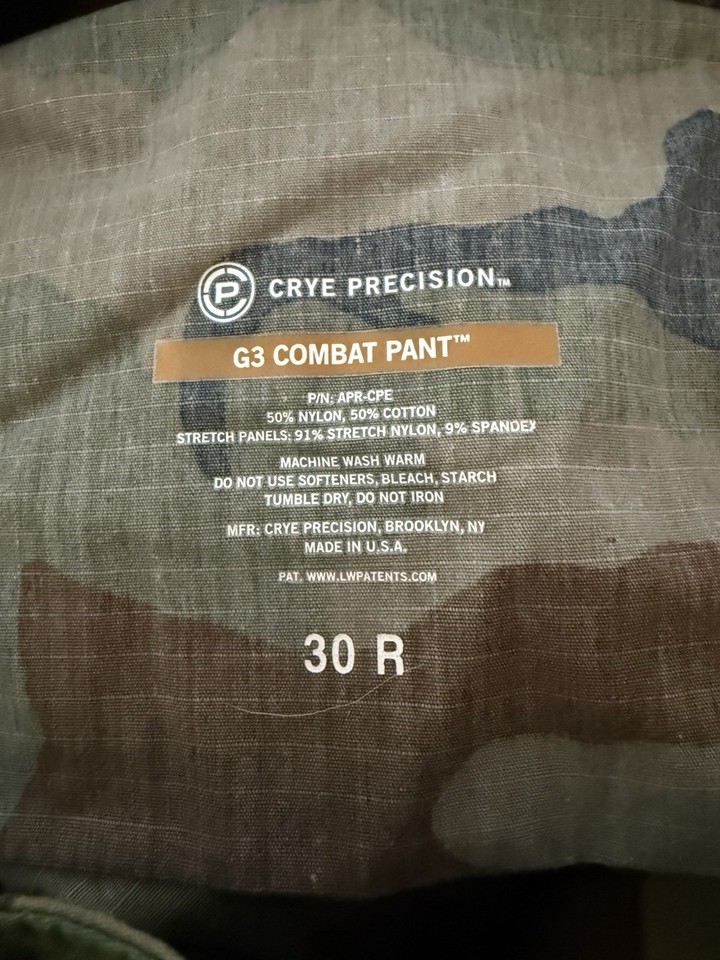 Crye Precision M81 Woodland G3 Combat Pants 30R - NEW | eBay