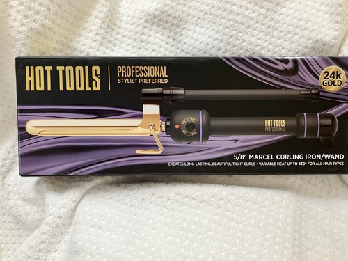 Hot Tools Professional 5/8' Marcel Curling Iron/Wand-24K Gold | eBay