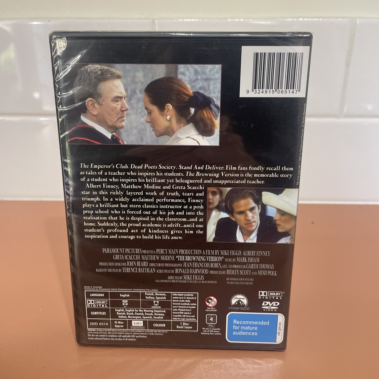 New & Sealed - THE BROWNING VERSION DVD - ALBERT FINNEY - REGION 4 ...