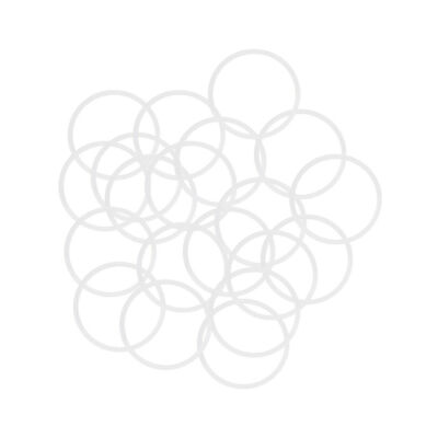 Silicone O-Rings 28mm OD, 25mm ID, 1.5mm Width, Seal Gasket White 20Pcs ...
