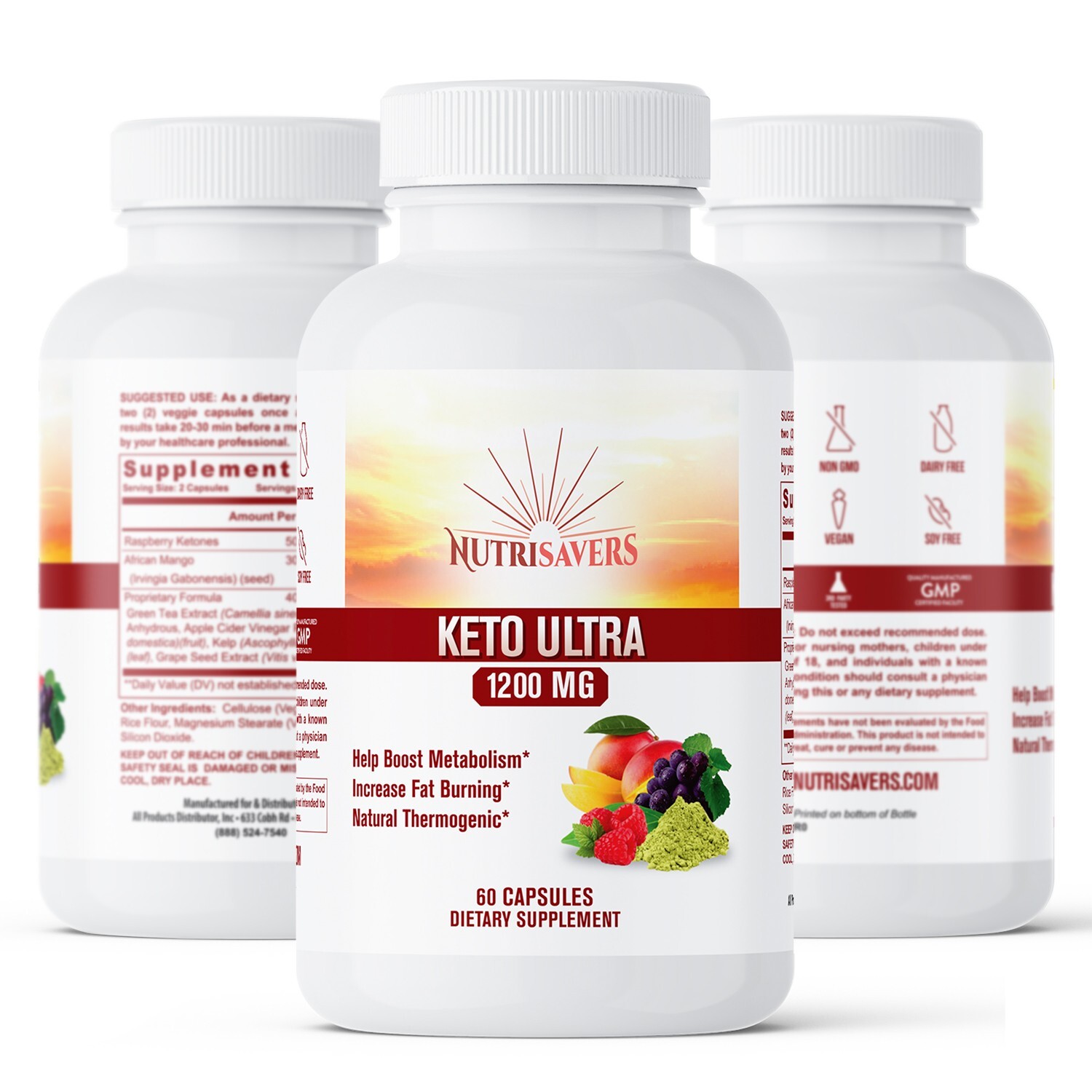 Keto Ultra Burn Ketogenic Weight Loss - Natural Ingredients - 60 Cap ...