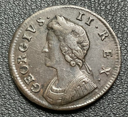 1733 UK George II One Farthing in Very Fine Condition! | eBay Australia