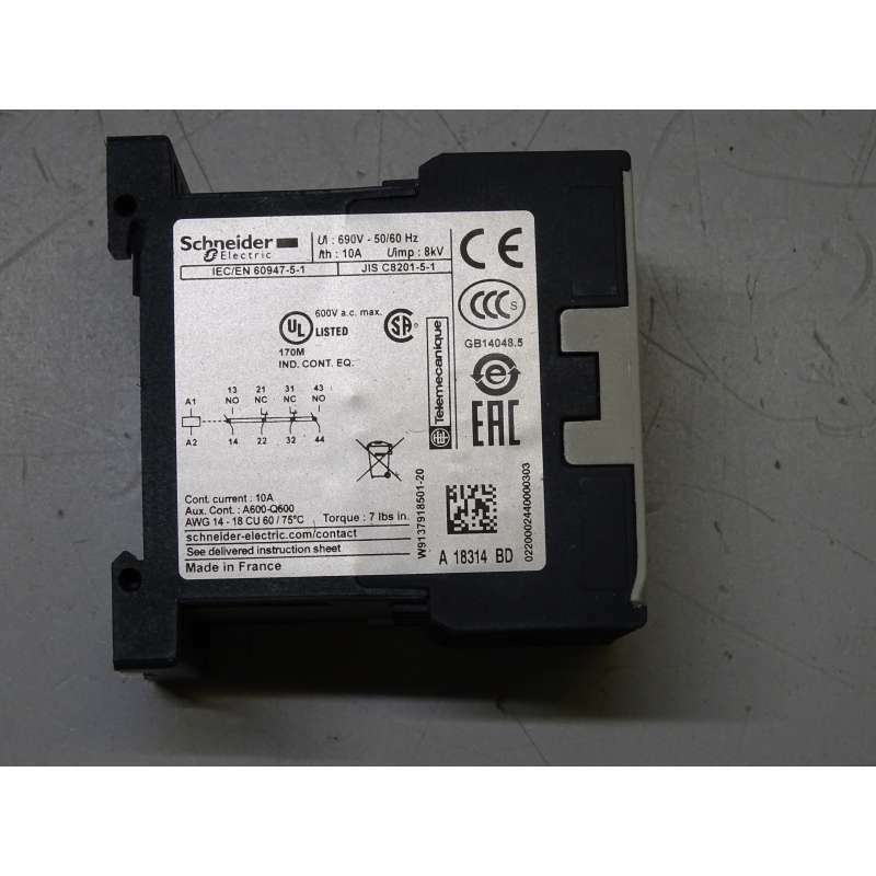 CA3KN22BD Tesys Control Relay 24VDC | eBay