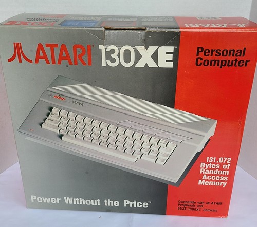 Atari 130XE Personal Computer Desktop Complete In Box "Read Description ...