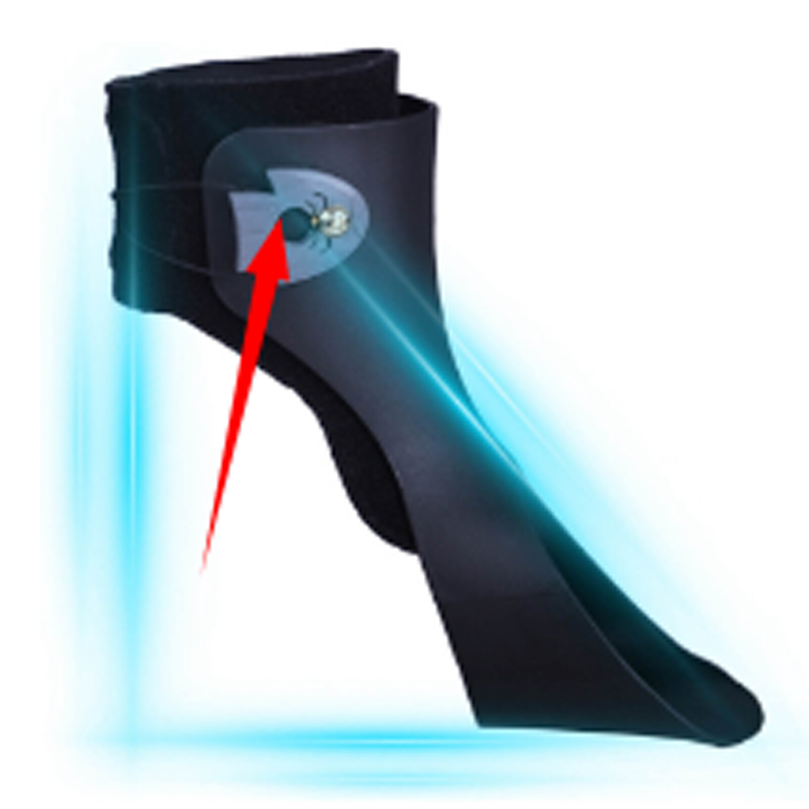 Adjustable AFO Ankle Orthosis Splint Improved Walking Gait Foot Drop ...