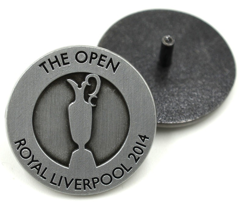 2014 OFFICIAL (Royal Liverpool) British Open Trophy BALL MARKER w/Stem ...