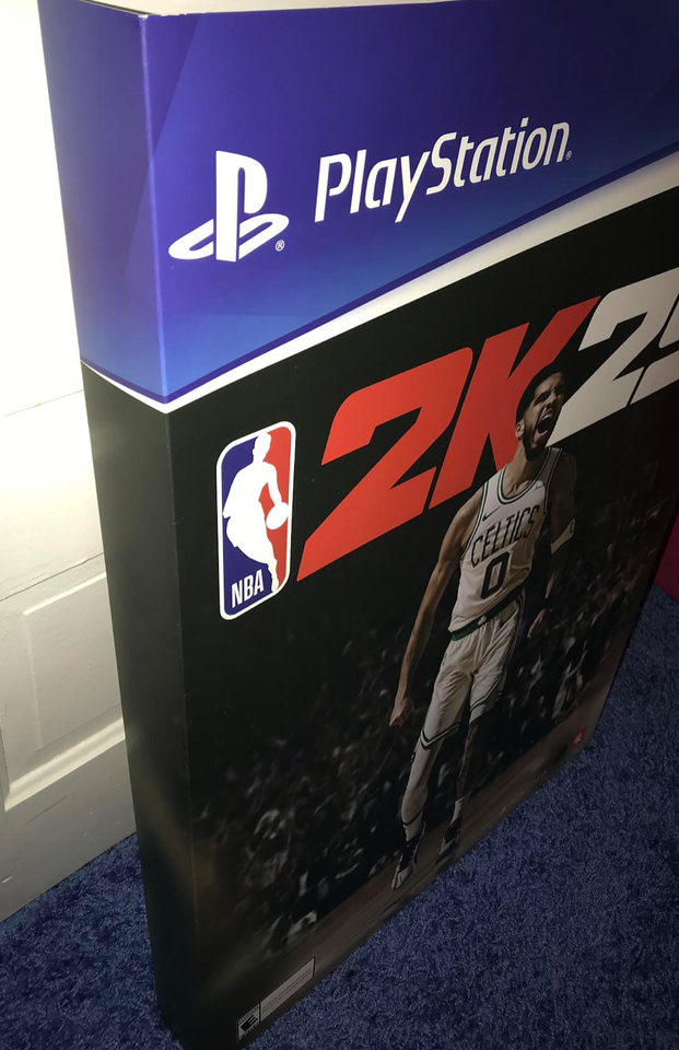 NBA 2k25 GameStop Promotional Poster Box Promo Basketball Gift Ideas ...