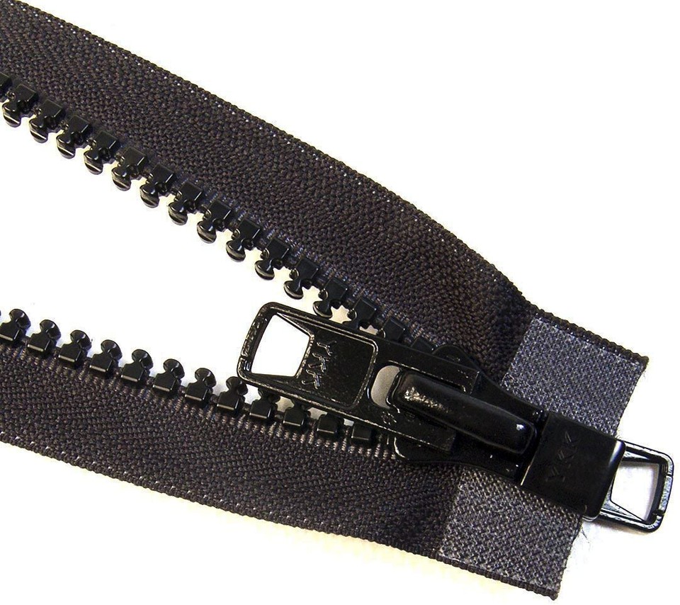 YKK Zipper #10 Molded Separates Bottom, Marine Grade Metal Tab Slider ...