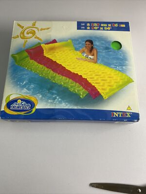 The Wet Set Intex Tote N Float Wave Mat Pool Float 2005 NEW - Green! | eBay