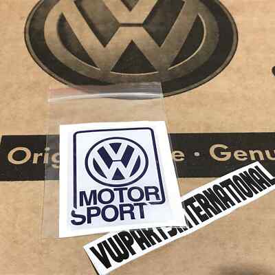Genuine Volkswagen Motorsport Decal Dome Gel VW Golf Rallye G60 16v GTI ...
