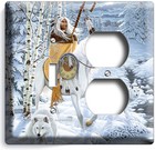 NATIVE AMERICAN INDIAN CHIEF WHITE HORSE WINTER LIGHT SWITCH OUTLET ...