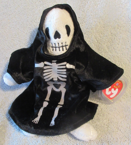 Ty Beanie Baby Creepers the Skeleton DOB October 18, 2000 MWMT Free ...
