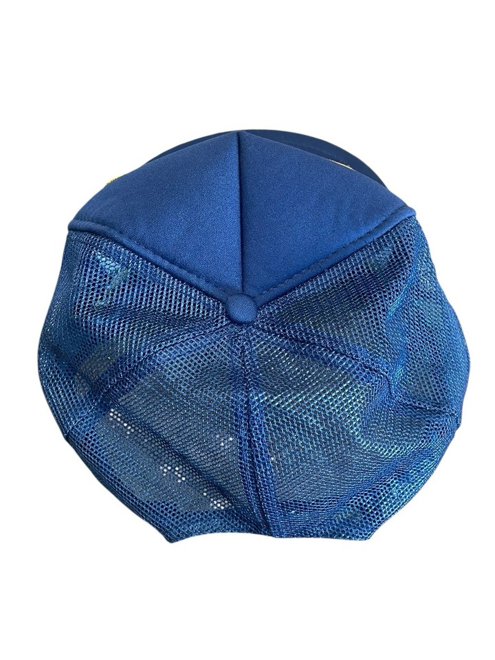Vintage 80s USPS American History Snapback Trucker Hat Cap Blue Mail ...