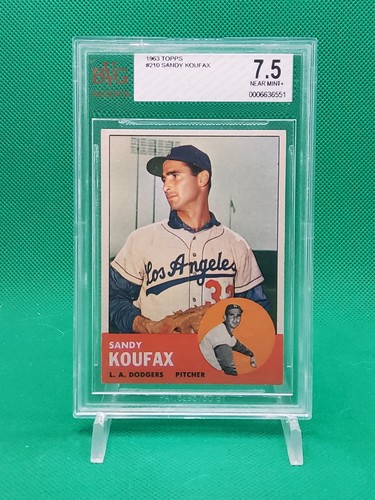 1963 Topps Set-Break #210 Sandy Koufax - BVG 7.5 NM+ *Sharp Well ...