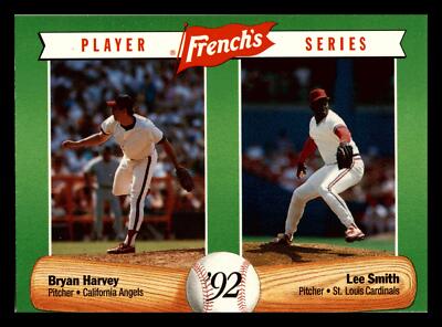 1992 French's Lee Smith Bryan Harvey HOF #6 Baseball Card NM-MINT | eBay