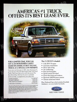 Ford F-150 XLT Truck 1993 Auto Trade Print Magazine Ad Poster ADVERT | eBay
