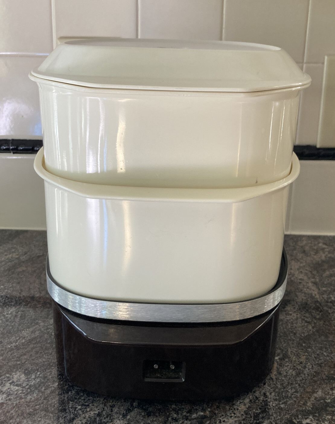 Vintage Waring Steam Chef Stackable Meal Cooker CS510 White Model ...