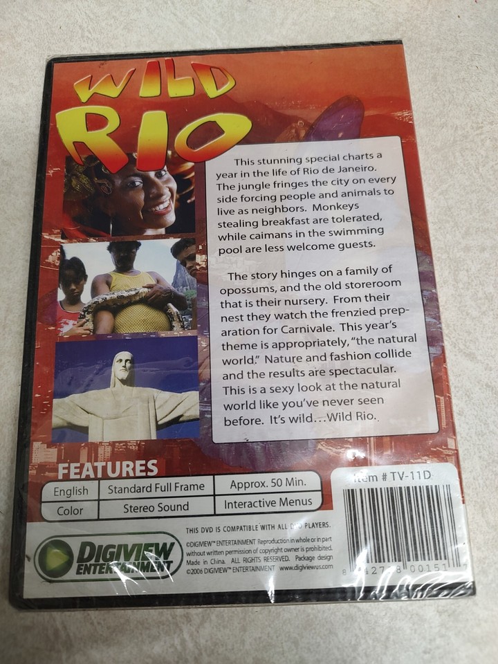 Wild Rio (DVD, 2006) new sealed!! **Buy 2 Get 1 Free** 872322007919| eBay
