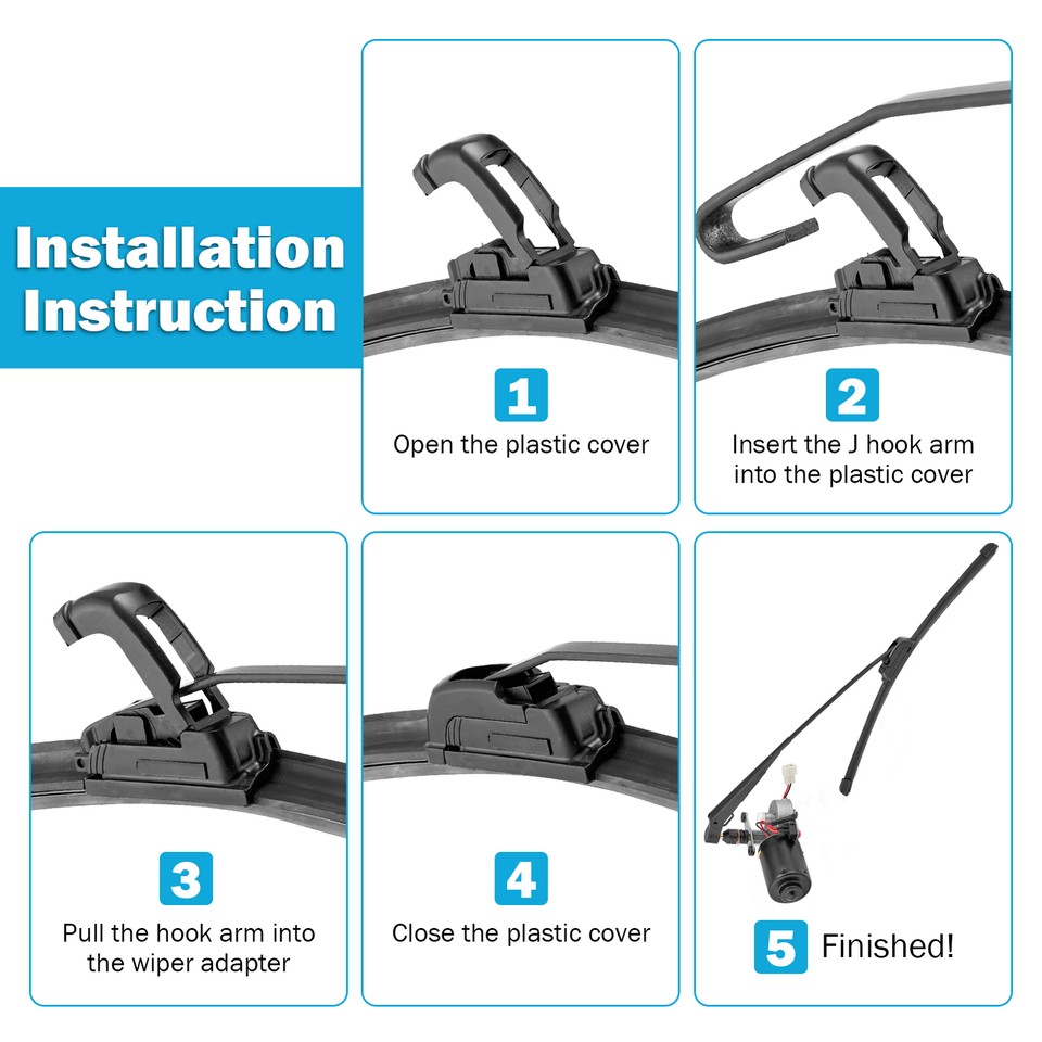 UTV 12V Electric Windshield Wiper Motor Wire Kit For Polaris Ranger XP ...