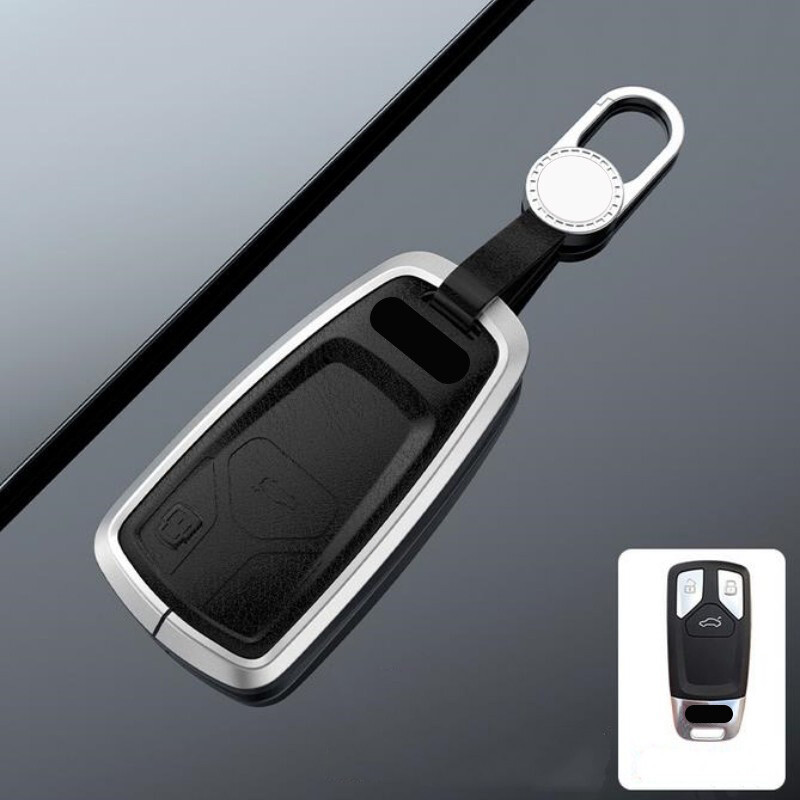 Zinc Alloy Car Key Fob Case Cover For Audi A4 A5 Q7 Q5L S4 TT Quattro ...