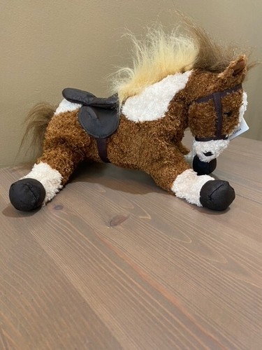 HORSE PONY PASSPORT HUGFUN HUG FUN-STUFFED PLUSH APPALOOSA WHITE BROWN ...