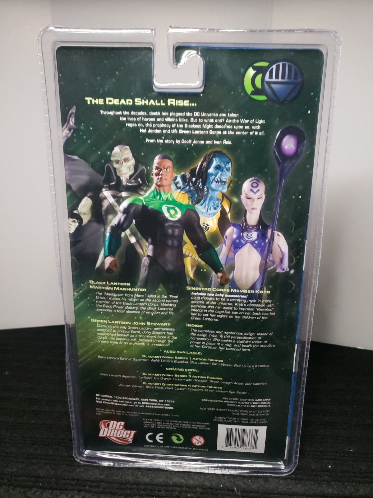 D1 DC Direct Action Figure Blackest Night Series 2 SINESTRO MEMBER KRYB ...