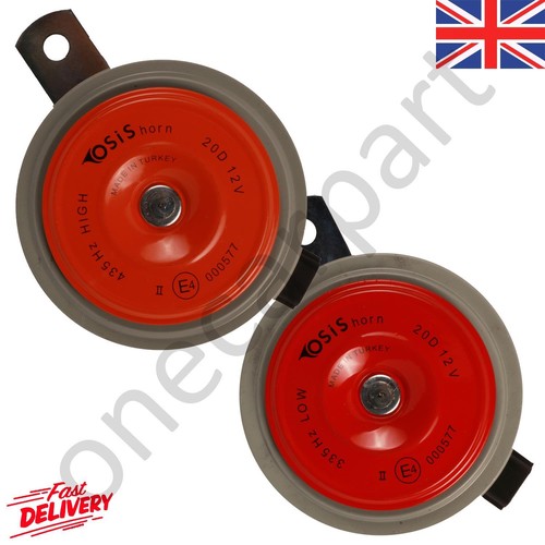 Pair of High and Low Tone Disc Horns 12V 335Hz 435Hz 966303X001 For ...