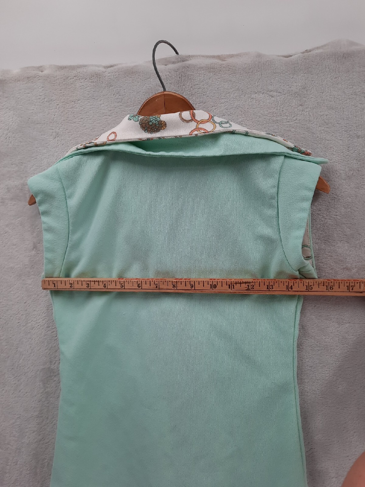 Vintage 70s Double Butterfly Collar Cap Sleeve Fitted… - Gem