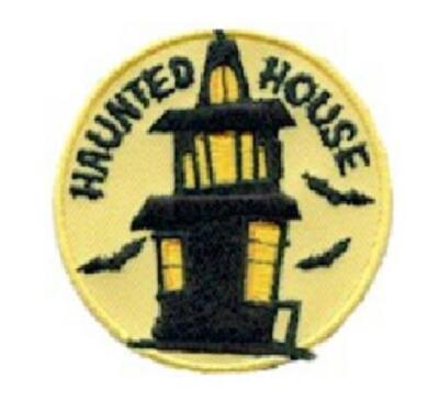 Girl Boy Cub HAUNTED HOUSE round Fun Patches Crests Badge SCOUT GUIDE ...